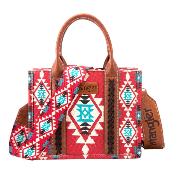 Wrangler | Bags | Wrangler Designer Aztec Angel Diamond Burgundy ...